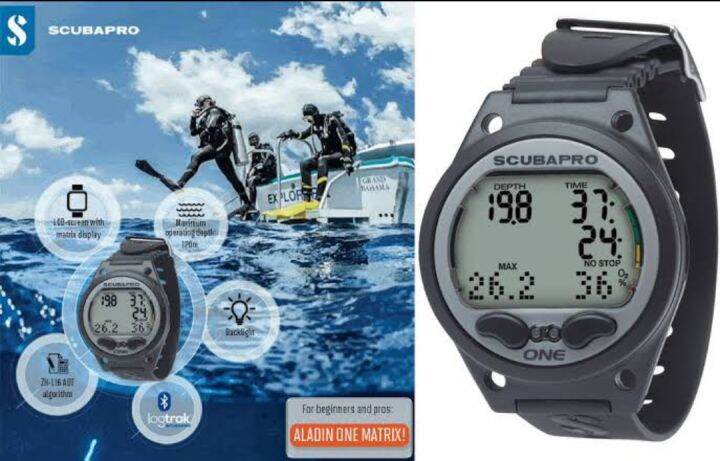Alat Selam Dive Computer Aladin One Matrix Divecom Scubapro | Lazada ...