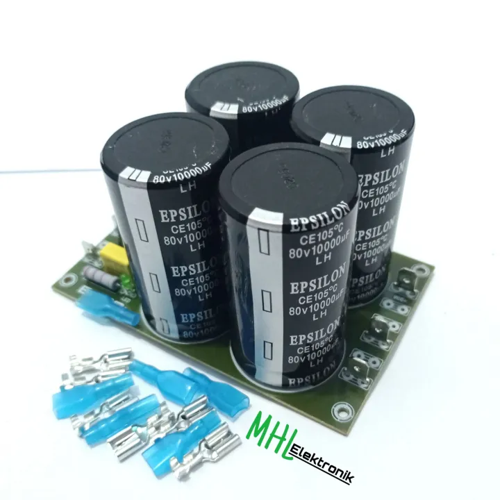 Kit PSU 4 Elco Epsilon 10000uF 80V Original Plus Skun PCB | Lazada ...