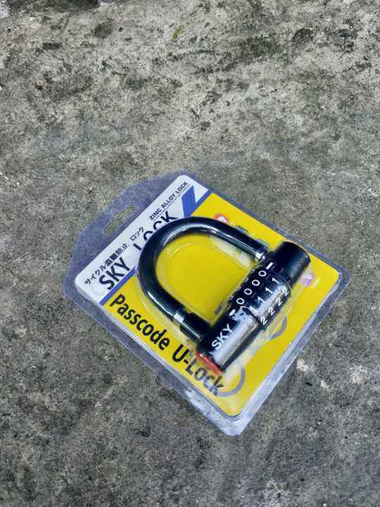 gembok kode warna hitam - SKY LOCK PASSCODE - alat pengaman | Lazada ...