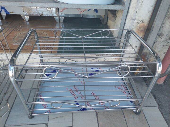 2layer glass rack (lagayan ng baso tasa) pure stainless 304 | Lazada PH