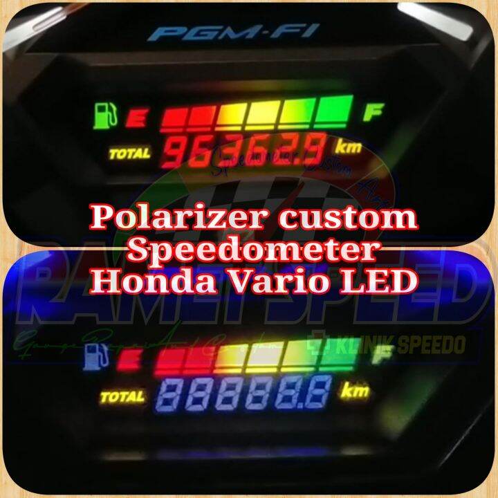 Polarizer custom speedometer Honda Vario LED polaris custom speedometer ...
