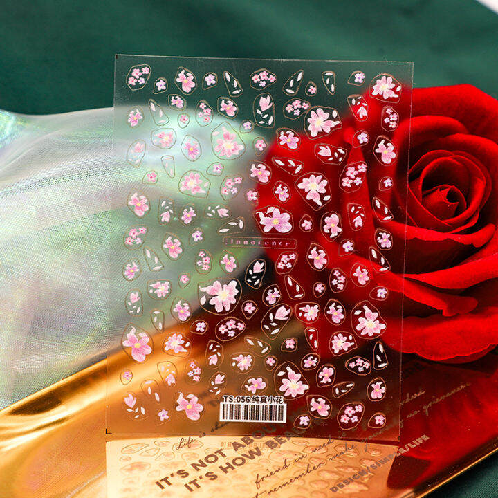 Magico Japanese 5D Embossed Nail Sticker Pro Frosted Thin Transparent ...