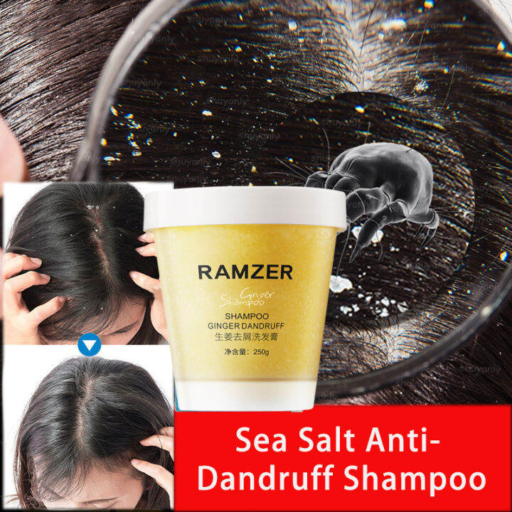 Natural Ginger Sea Salt shampoo Anti Dandruff Shampoo for Balancing ...