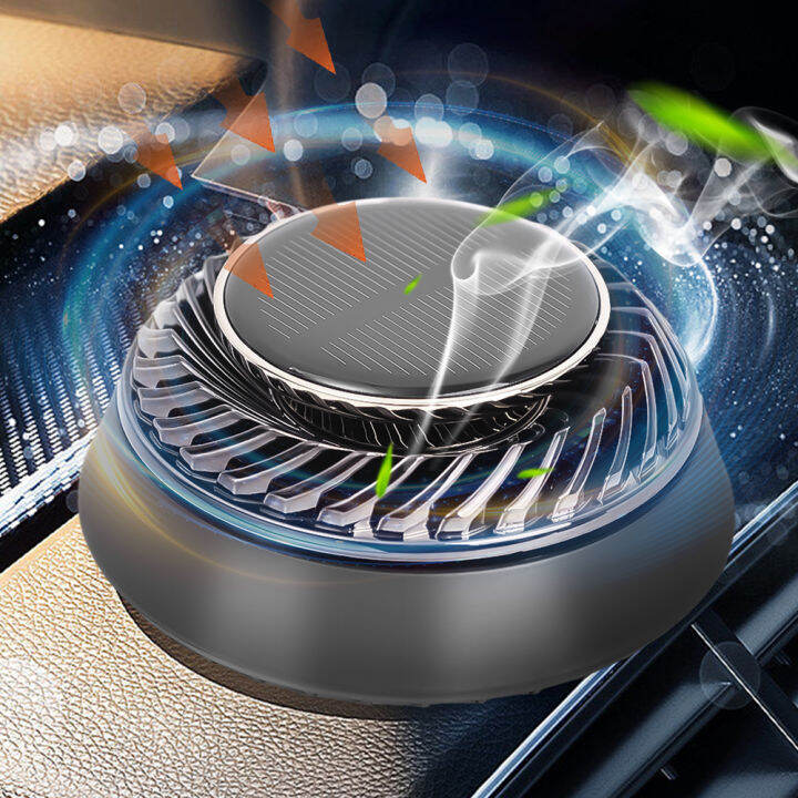 Solar Powered Car Rotating Aromatherapy Air Freshener Fragrance ...