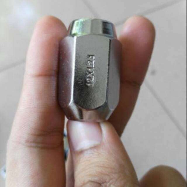 lug nut lugnut mur baut velg roda ban mobil ukuran 1.25 NISSAN SUZUKI ...