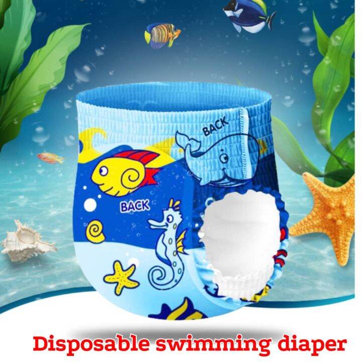 [Individual Pack] 1 pcs Baby / Toddler Swimming diapers Ultra thin no ...