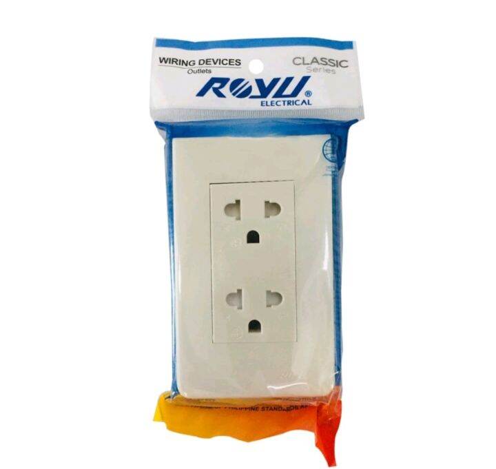 royu brand WD913 duplex universal outlet with ground | Lazada PH