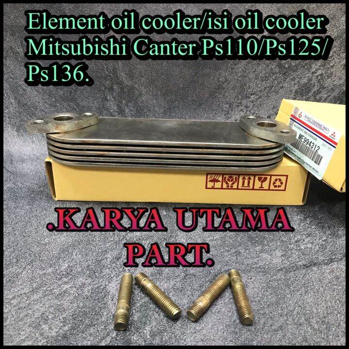 Element engine oil cooler-oil cooler mitsubishi canter ps110,ps125 ...