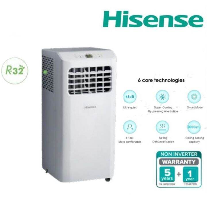 Hisense 1hp Air Cond Portable- AP09K | Lazada