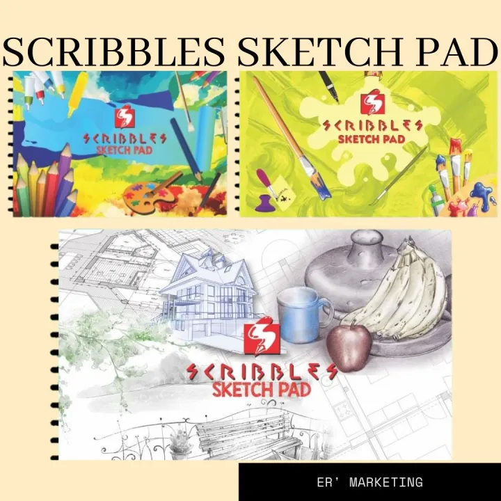 Scribbles Sketchpad 6x9/9x12/12x18 | Lazada PH