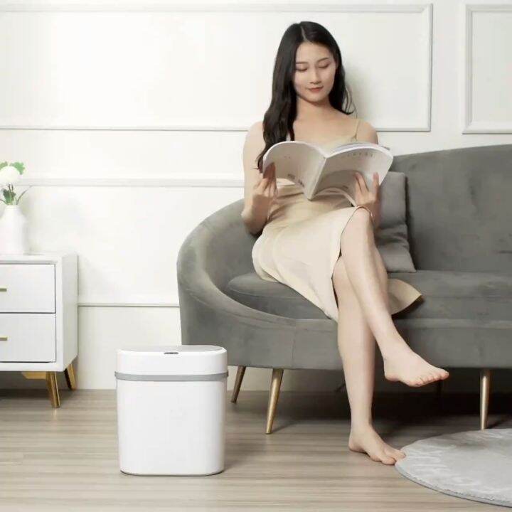 Smart Trash Can 12L USB Charging Trash Bin Wireless Sensor Automatic ... Smart Trash Can 12L USB Charging Trash Bin Wireless Sensor Automatic ...