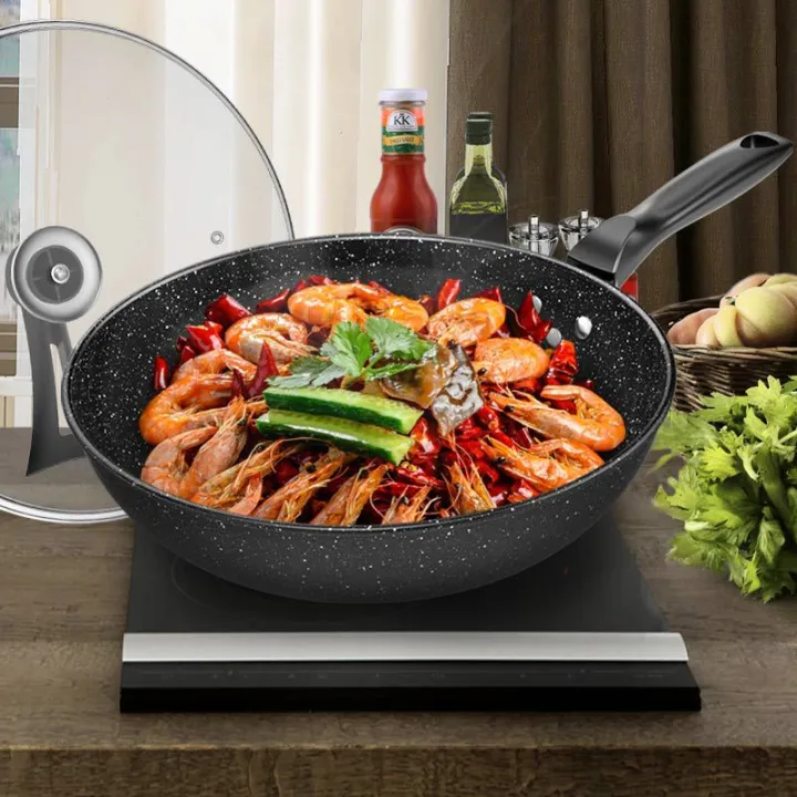 Non stick frying fan original kawali malaki makapal malalim frying pan ...