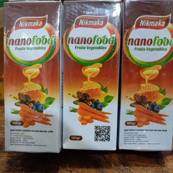 Nano Food Fruits Vegetables Madu Vitamin Anak&Dewasa 180gr | Lazada ...