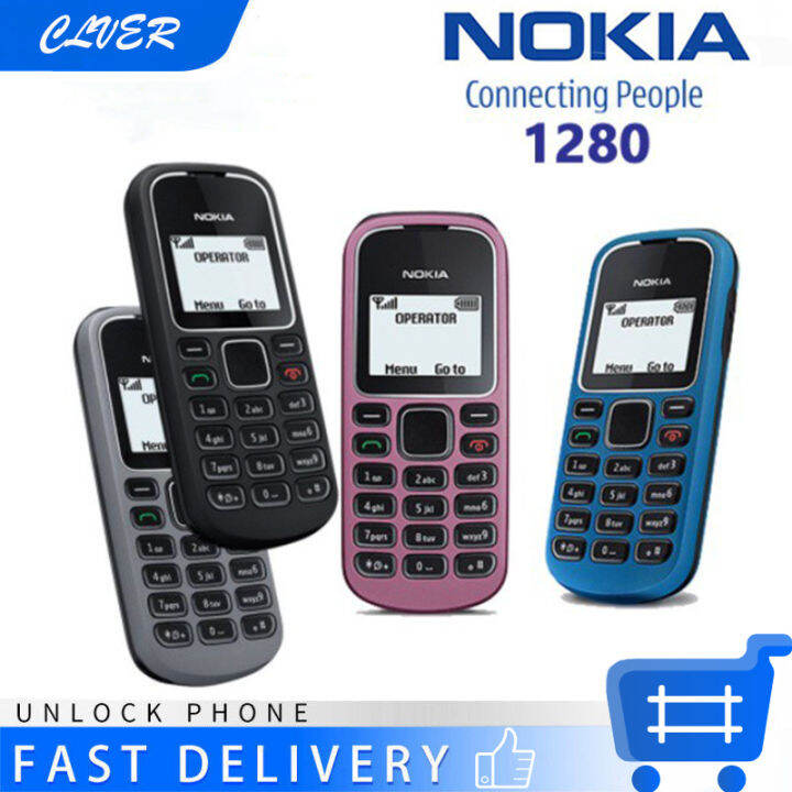 Nokia 1280 Phone Classical Cellphone Basic Keypad Mobile Phone Unlocked ...