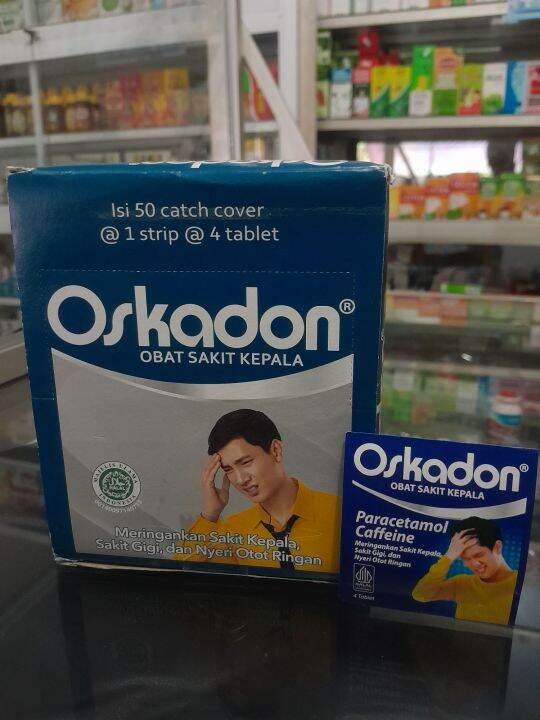 Oskadon tablet. Tablet untuk meredakan sakit kepala, pusing dan demam ...