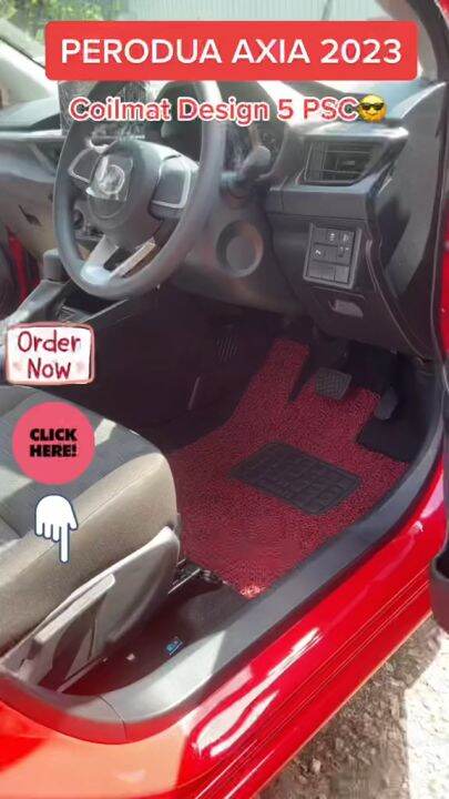Perodua Axia 2023 Precut Car Carpet Karpet Kereta Siap Potong Coil Mat ...