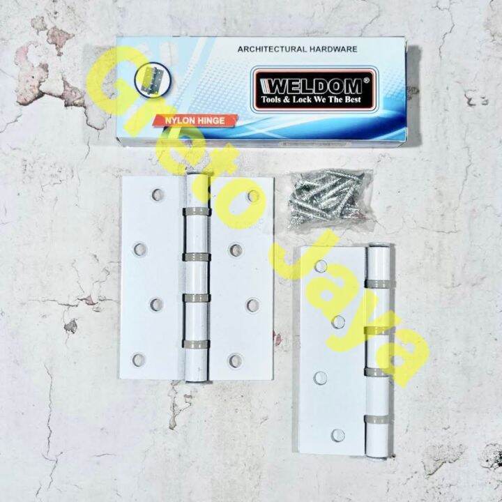 ( 4" ) Engsel Nylon WELDOM Pintu Jendela Kupu Kupu 4 inch in inc Hinge ...