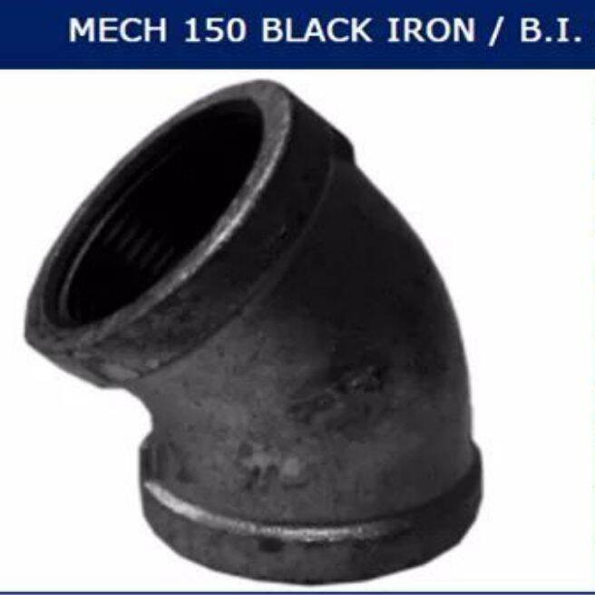 MECH 150 B.I ELBOW 45° 1/2" | Lazada PH