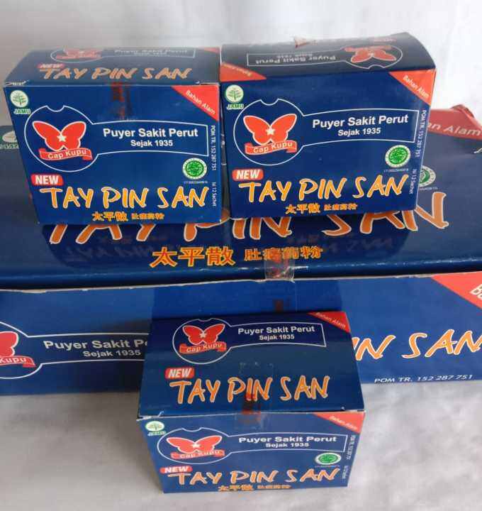 TAY PIN SAN Cap Kupu puyer sakit perut isi 12 sachet | Lazada Indonesia