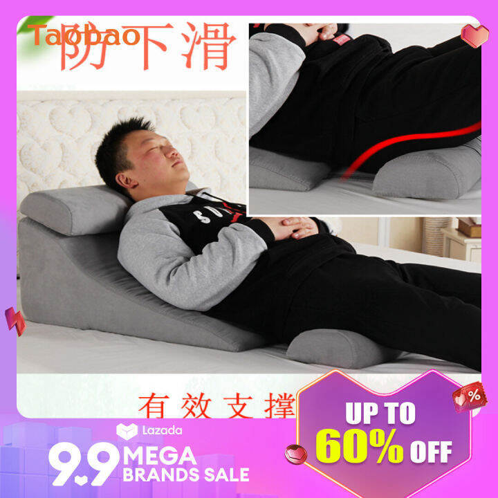 Bed Care Elderly Big Triangle Cushion Slope Pillow Half Lying Bed ...