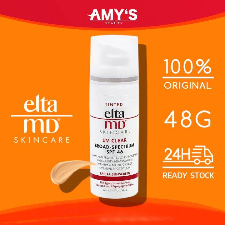 ☀️Ready Stock☀️EltaMD Sunscreen SPF 46 TINTED 48g, Elta MD Skincare UV Clear Broad-Spectrum SPF ...