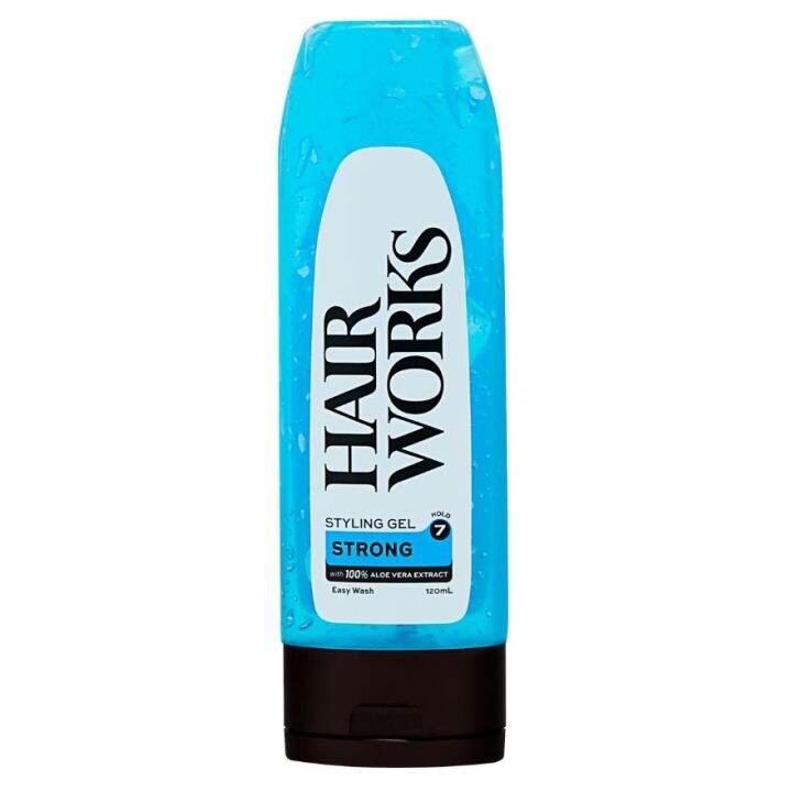 HAIR WORKS Strong Hold Hairstyling Gel (Blue) 120mL | Lazada PH
