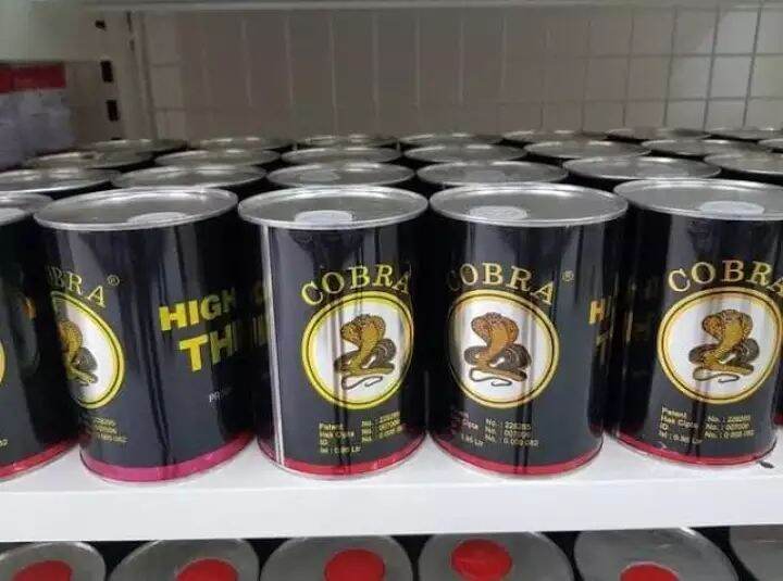 Thiner cobra Hitam tiner mengencer cat dan campuran clear/vernis 1 Lt ...