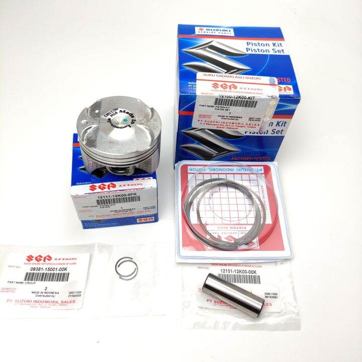 PISTON KIT SEHER OS STD STANDAR GSX 150 SATRIA FU FI INJEKSI BANDIT 150 ...