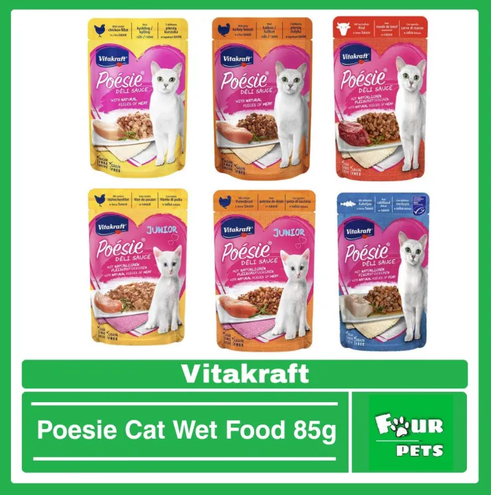 Vitakraft Poesie Deli Sause Cat Wet food in Pouch 85g | Lazada PH