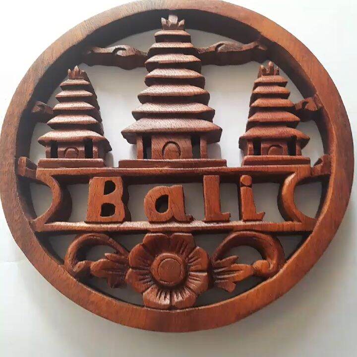 Ukiran panil kayu khas Bali 20cm Hiasan dekorasi dinding ukiran bali ...