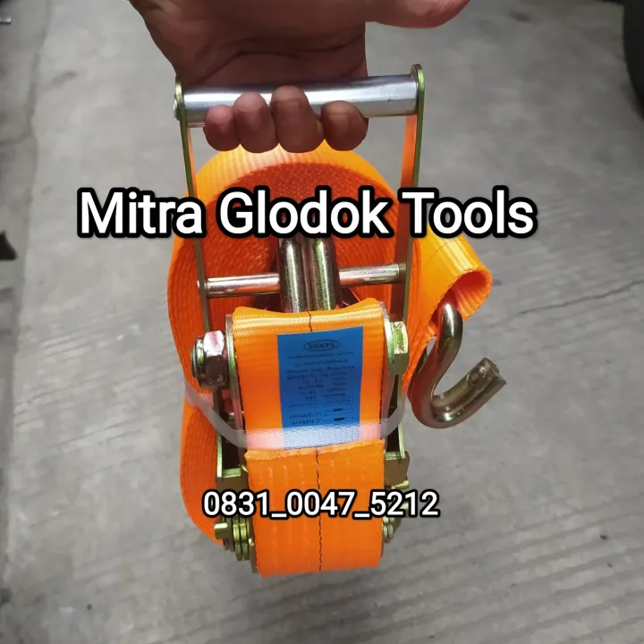 Webbing lashing cargo belt treck kapasitas 10 Ton × 75 mm panjang 15 ...