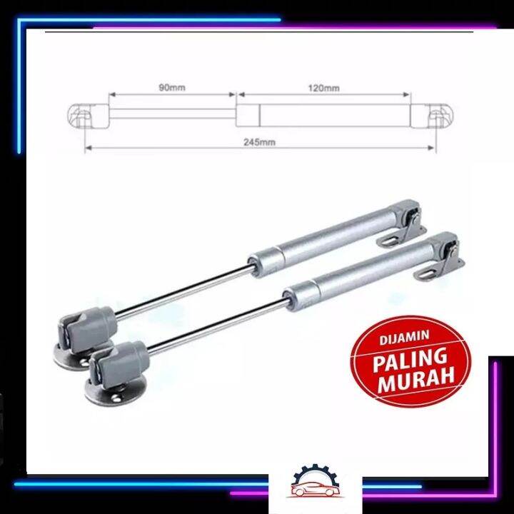 100N Gas Spring Hidrolik Hidrolis Lemari Pintu Jok Sepeda Motor ...
