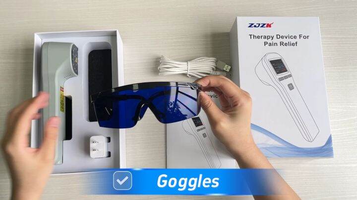 ZJZK Cold Laser Therapy Device 4x808nm +16X650nm Low Level Laser Therapy for Pain Relief ...