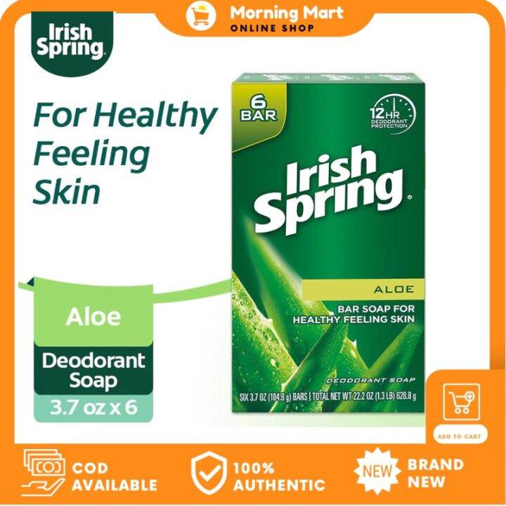 Irish Spring Green Irish Spring Deodorant Bar Soap 6 x 104.8g | Lazada PH