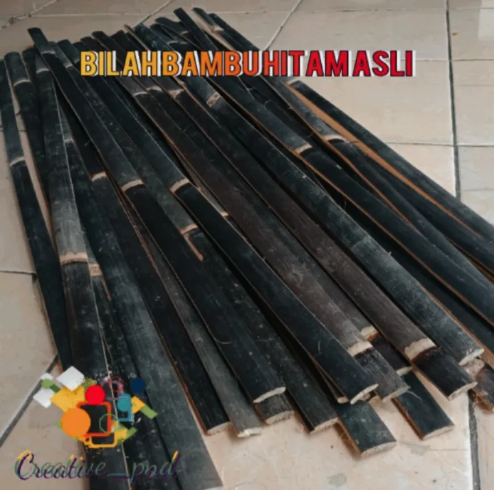 Bilah bambu hitam wulung ukuran 100 cm | Lazada Indonesia