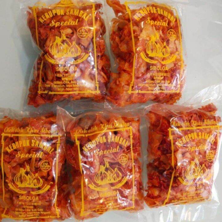 Kerupuk Sambal Special Sibolga Cap Bawang Bungkusan Kecil | Lazada ...