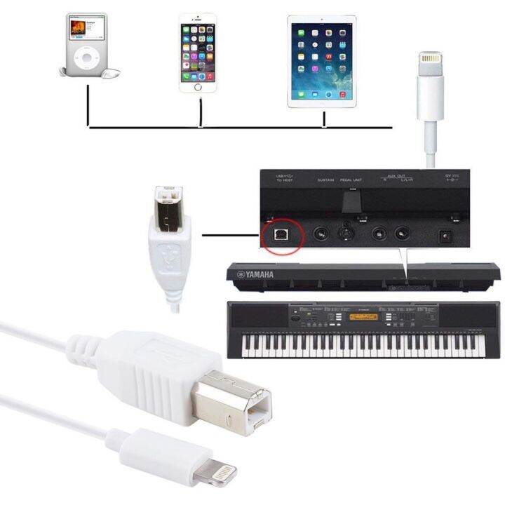 Lightning to USB MIDI OTG สาย lightning to MIDI OTG | Lazada.co.th