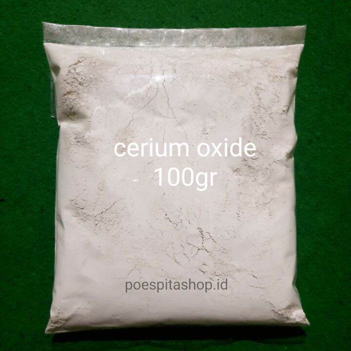 100 gr cerium oxide putih/serium oksida/bubuk poles kaca | Lazada Indonesia
