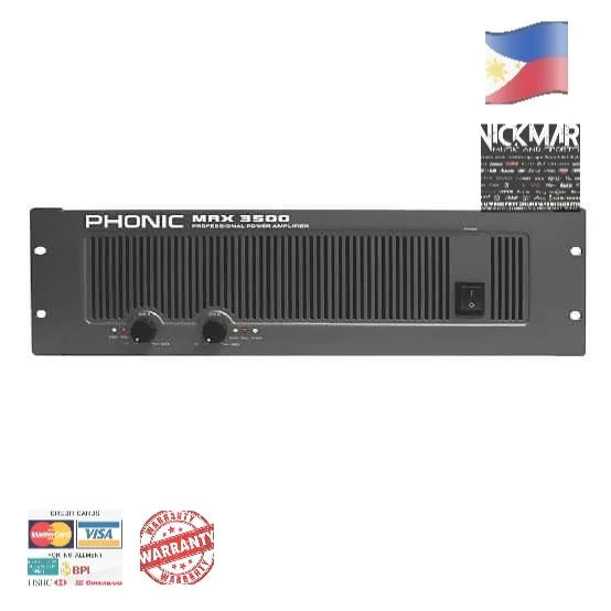 PHONIC MAX 3500 POWER AMPLIFIER | Lazada PH