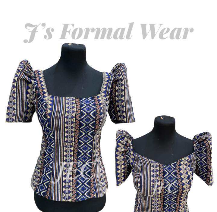 Inabel Modern Filipiniana Top/ Ethnic Filipiniana/ Weave Top | Lazada PH