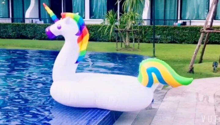 Big size Inflatable Pool Unicorn Swimming Float Ring Pool Party ...