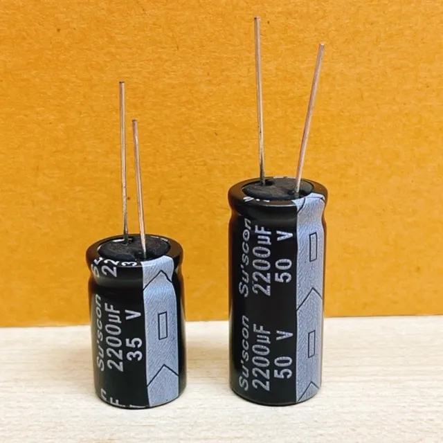 Capacitor ค่า 2200uF/35V. ,2200uF/50V. ยี่ห้อ Su’scon | Lazada.co.th