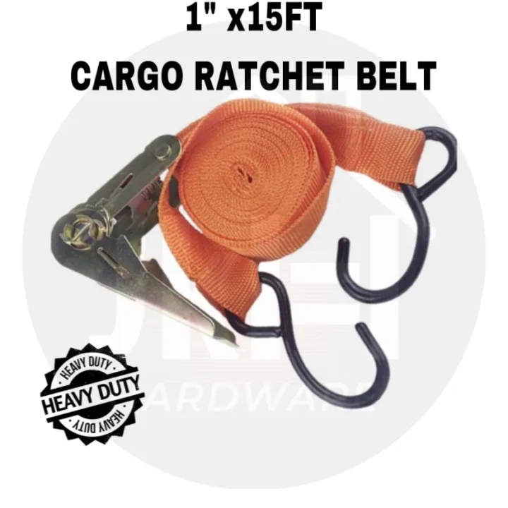 Porable Heavy Duty Tie Down Cargo Strap Luggage Lashing Strong Ratchet ...