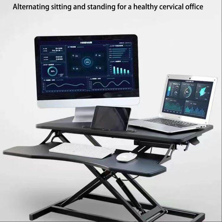（COD）height adjustable 32 inch standing desk converter standing desk ...
