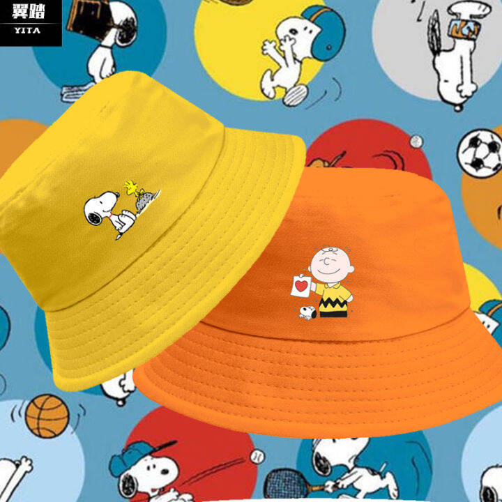 Snoopy Charlie Brown Joint Name Cartoon Duck Bucket Hat Bucket Hat Male ...