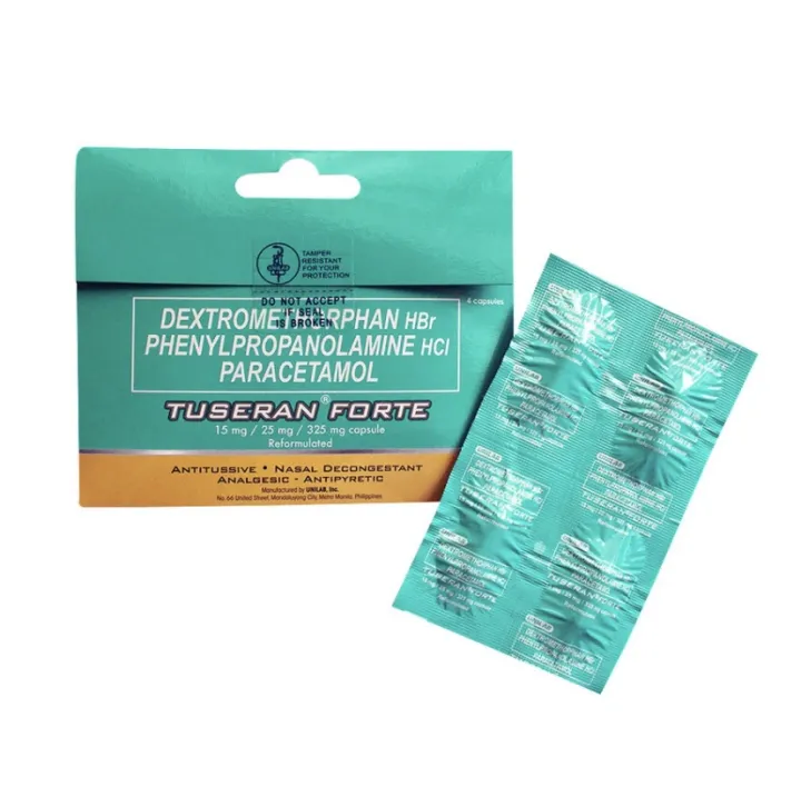 Tuseran Forte (Dextromethorpan Hydrobromide + Phenylpropanolamine ...