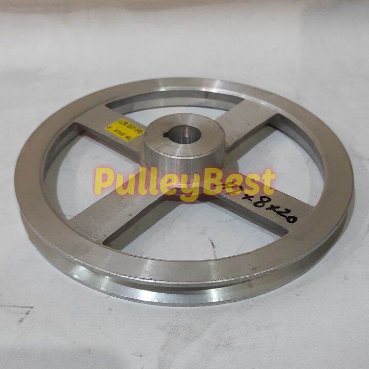Pulley pully A1 x 8 inch as 17 mm poly pully alumunium | Lazada Indonesia
