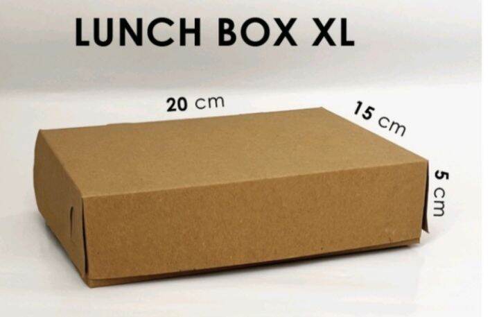 Lunch box ukuran jumbo XL full laminasi. 1 pack isi 50 pcs | Lazada ...