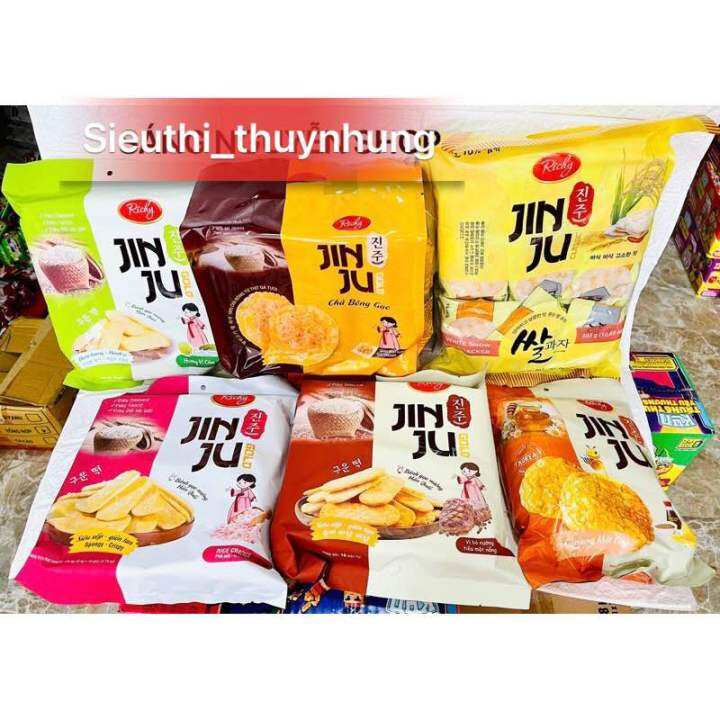 Bánh Gạo Jin Ju Richy 134.4g Cốm sữa/Vị Bò Nướng/Vị Mật Ong | Lazada.vn