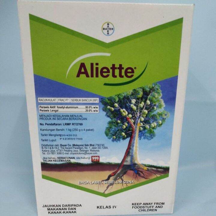 Bayer Aliette Fosetyl-aluminium 80% Fungicide Racun Kulat Kanker Pokok ...
